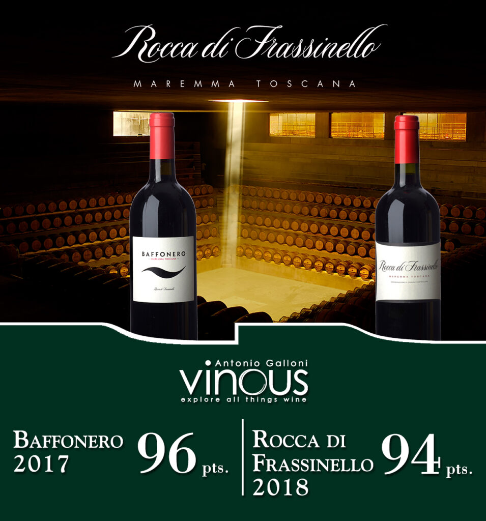 VINOUS TOP RATINGS FOR THE NEW VINTAGES OF ROCCA DI FRASSINELLO’S RED ...